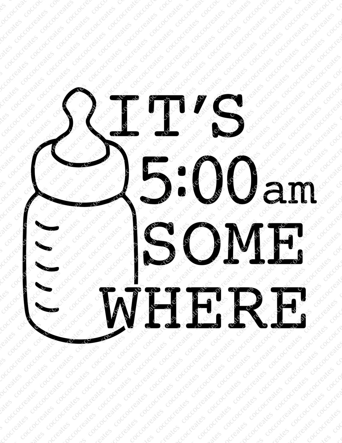 It's 5 O'clock (AM) Somewhere DIGITAL DOWNLOAD - Svg, Png, Eps, Jpg ...