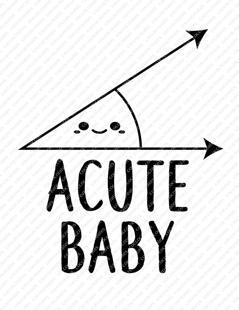 ACUTE Baby - DIGITAL DOWNLOAD - Svg, Png, Eps, Jpg, Dxf - Etsy