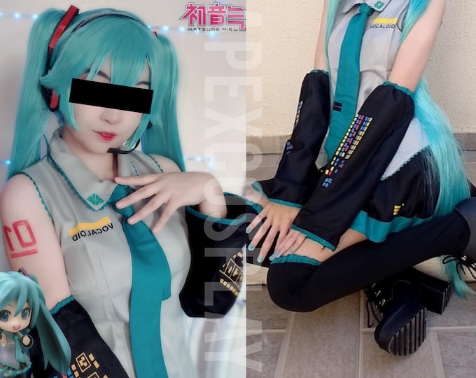 Hatsune Miku Crochet Wig Hatanime Crochet Wig Hatcosplay - Etsy