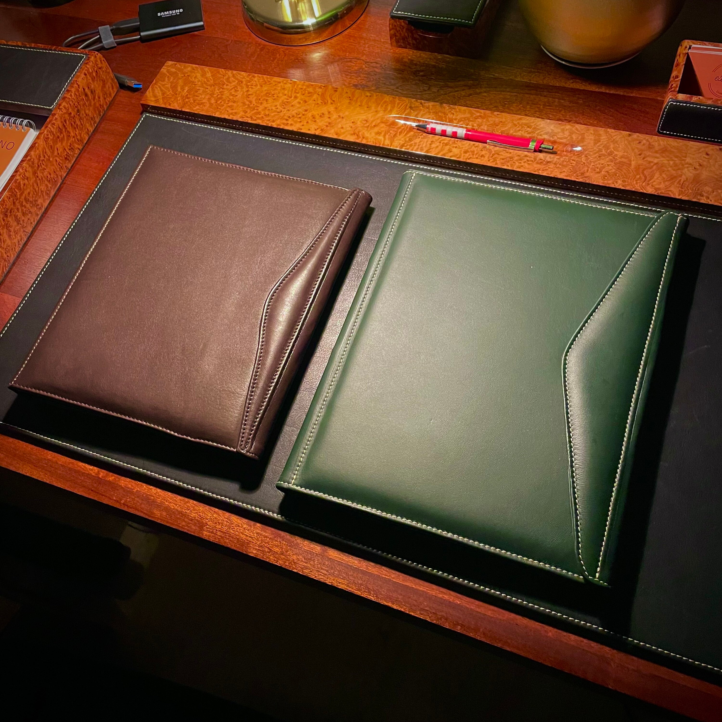 Full Grain Leather Portfolio. Business Organizer. Document - Etsy