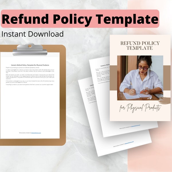 Return Policy Template - Etsy
