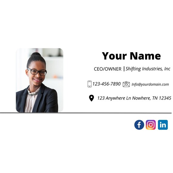 Email Signature Template 2 - Etsy