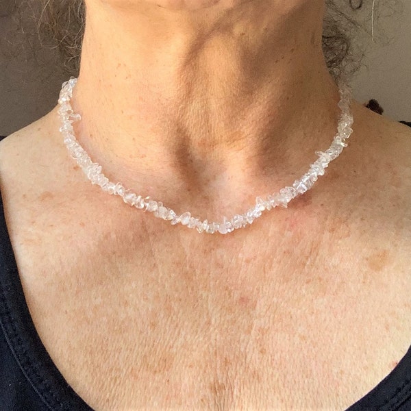 Rock Crystal Necklace - Etsy