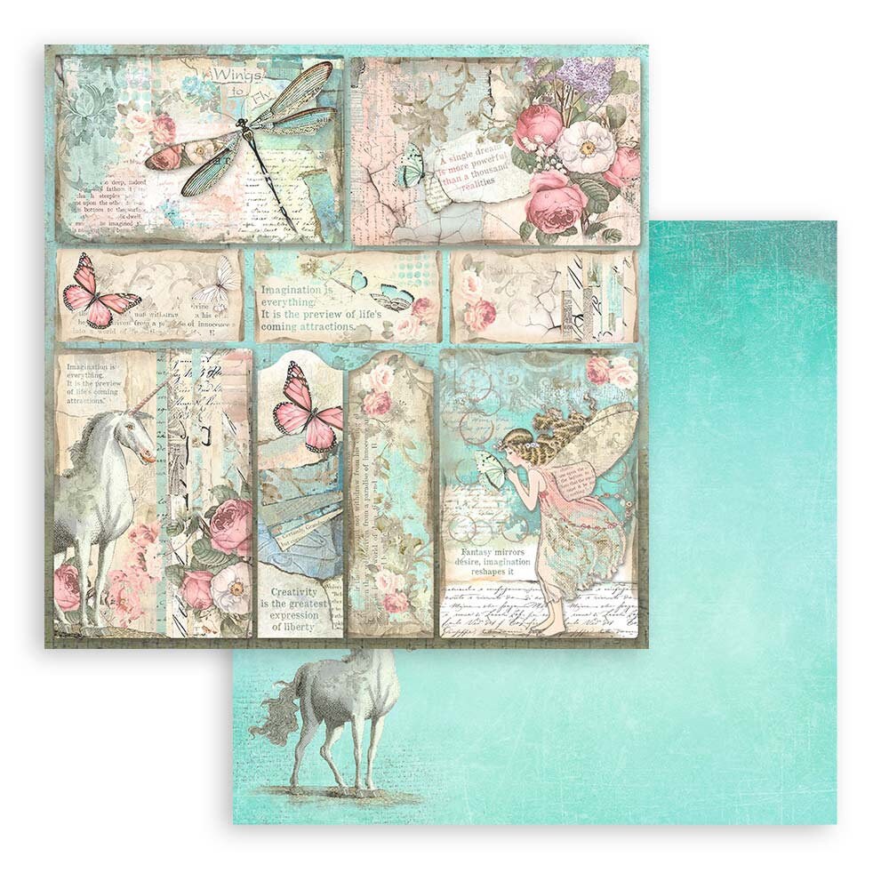 Stamperia-wonderland-12×12paper Pad - Etsy