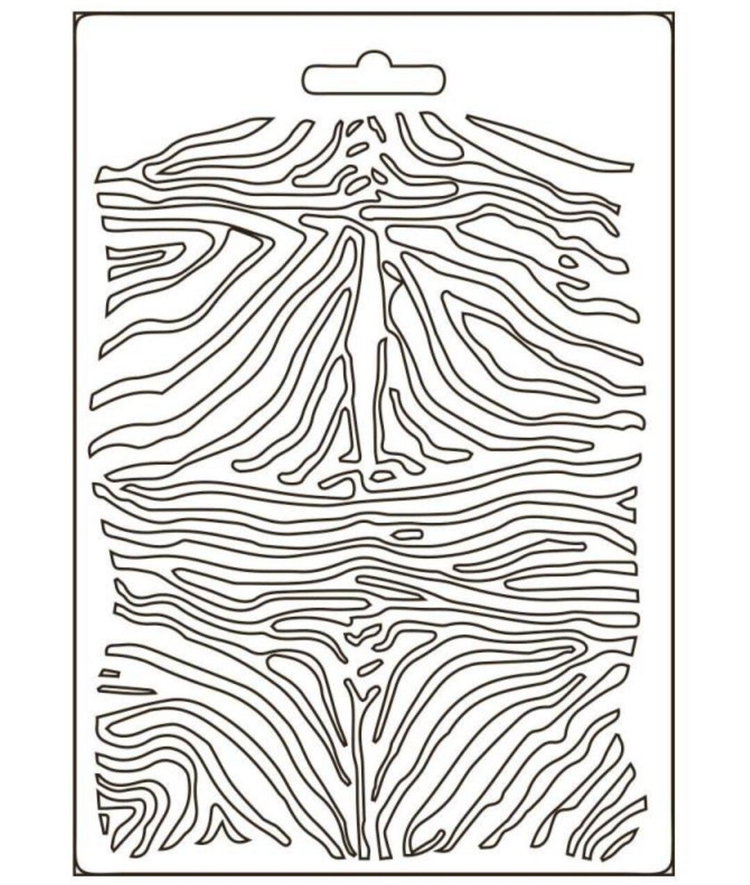 Stamperia Soft Mould A5 - Savana Zebra Pattern - Etsy