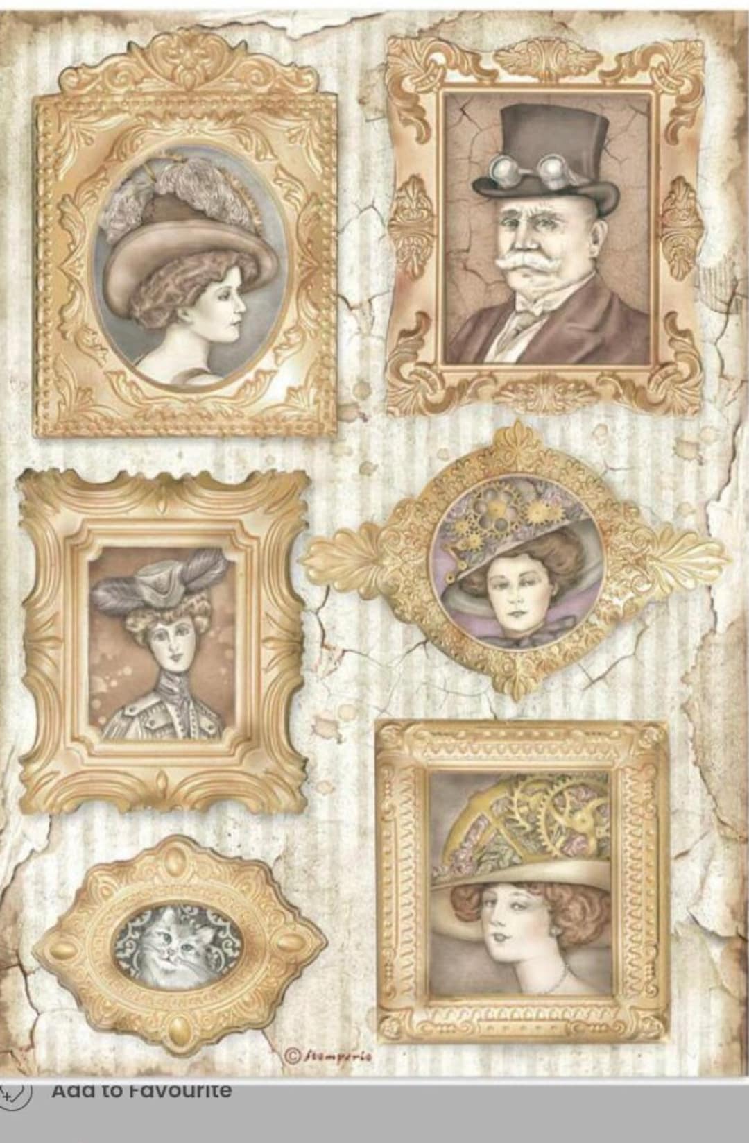 Stamperia A4 Rice Paper Packed - Lady Vagabond Lifestyle Frames - Etsy