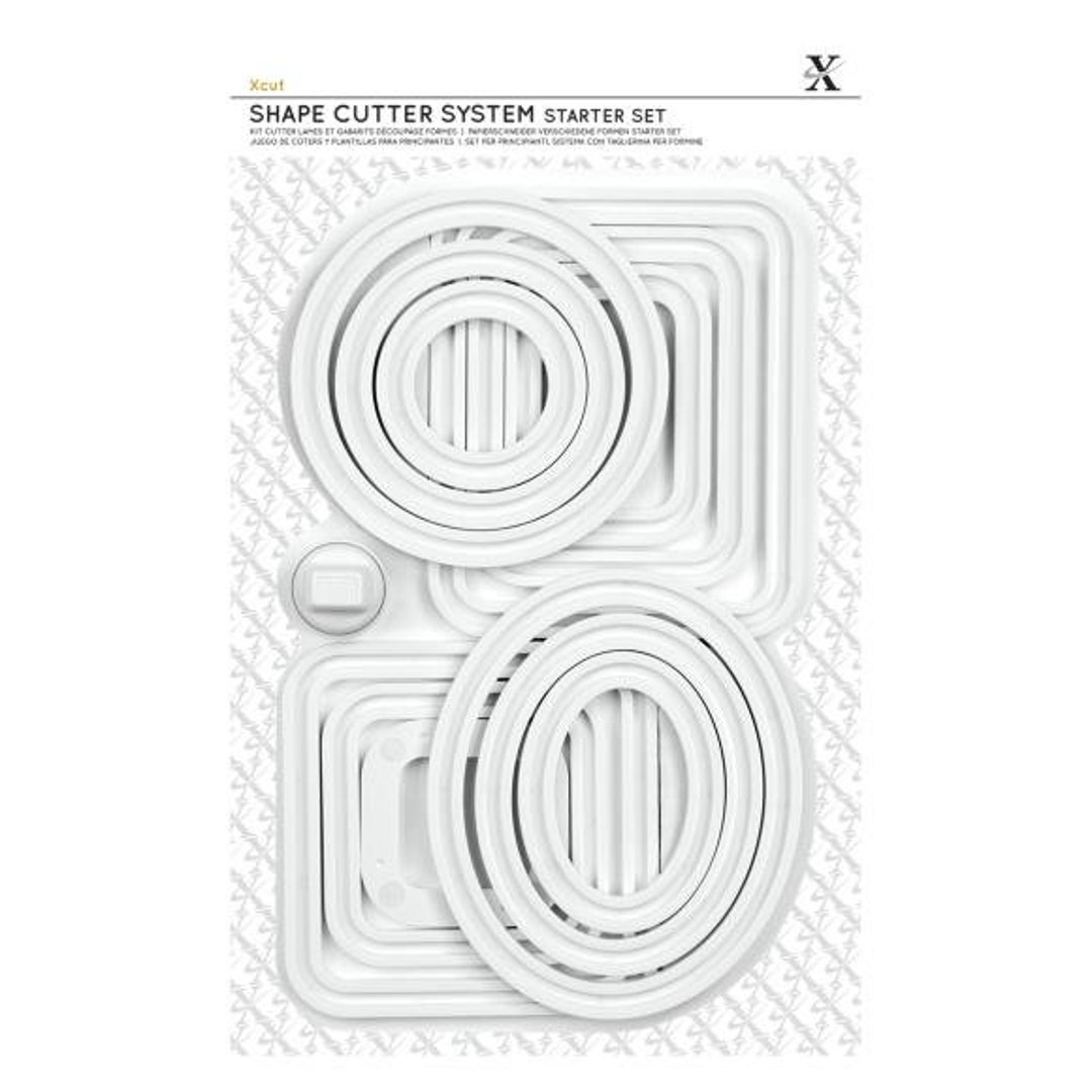 Xcut Shape Cutter System Starter Set/cutter Carriage 13pcs - Etsy