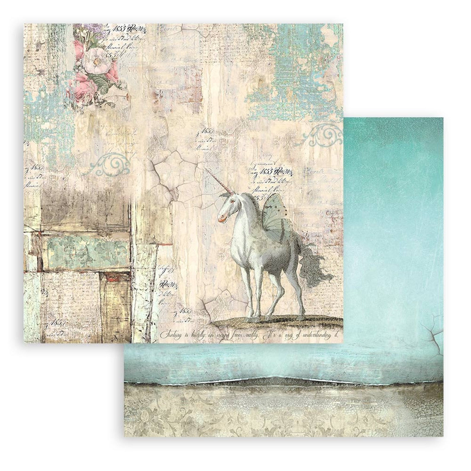 Stamperia-wonderland-12×12paper Pad - Etsy