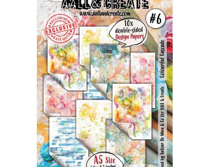 AALL and Create Design Double-sided Cardstock A5 10/pkg Cascade - Etsy