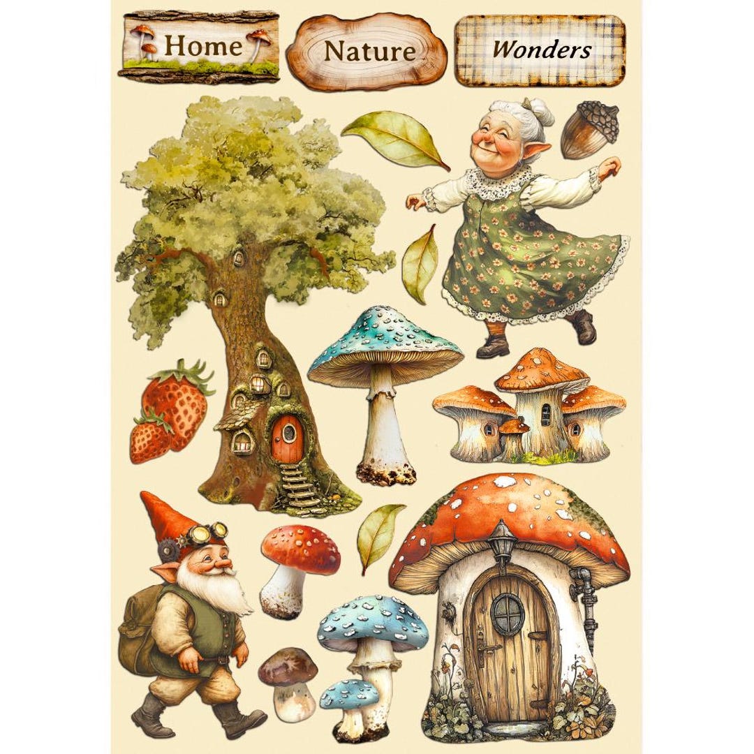PREORDER Stamperia Colored Wooden Shape A5 - Hidden Grove - Etsy