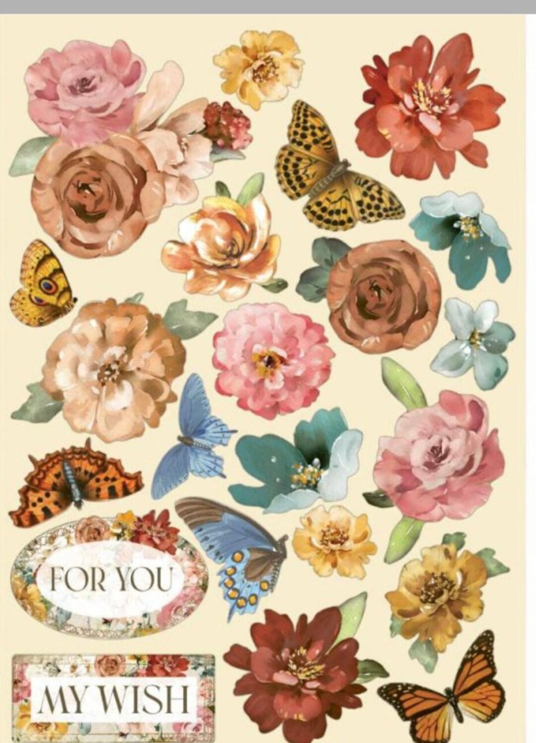 Stamperia Colored Wooden Shape A5 Garden of Promises - Etsy