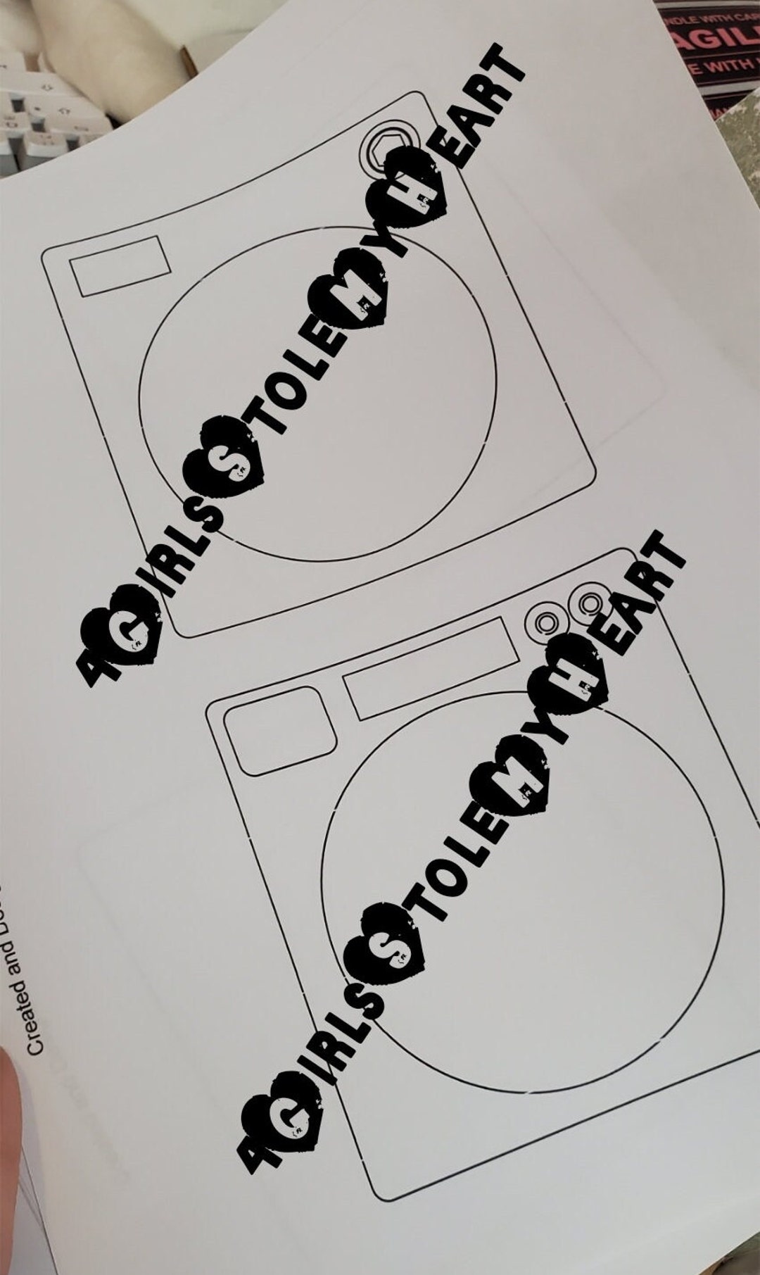 Washer/dryer Insert Template-digital Download - Etsy