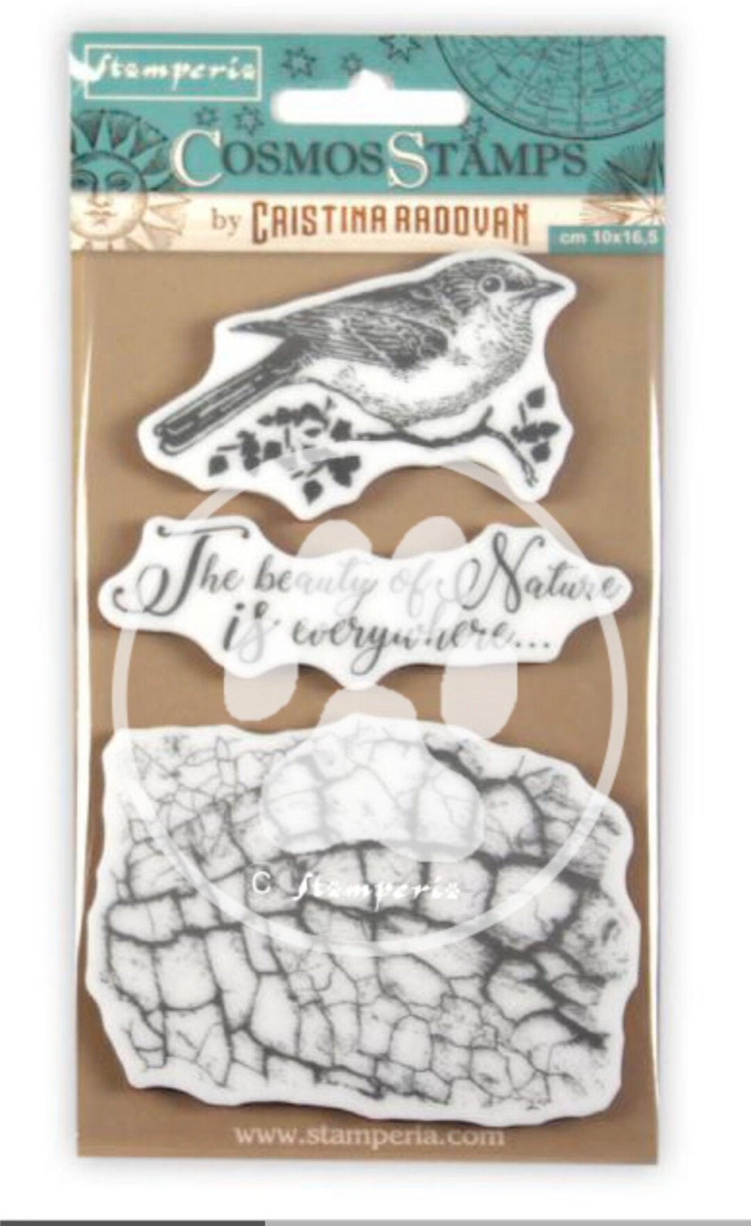 Stamperia HD Natural Rubber Stamp Cm 10x16,5 - Cosmos Bird - Etsy