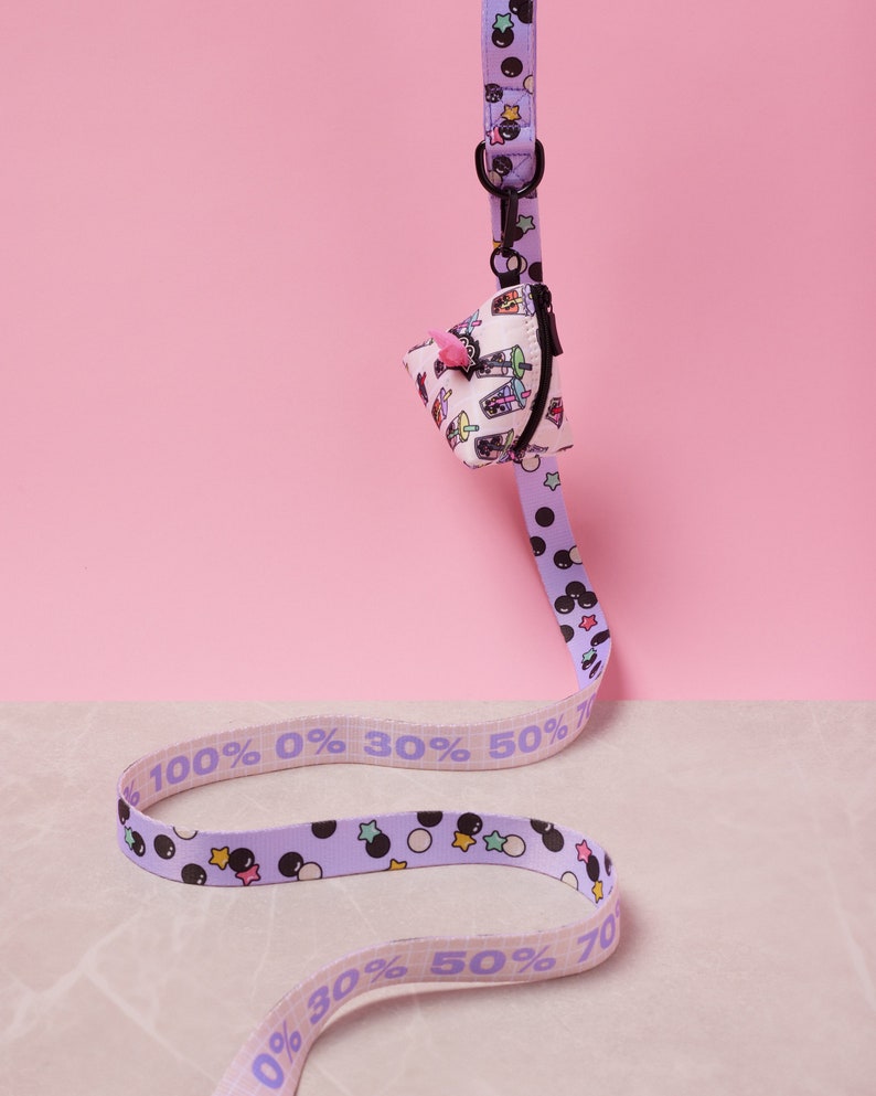 Boba Bubble Tea Poop Bag Holder, Cute Milk Tea Print Dog Treat Bag ...