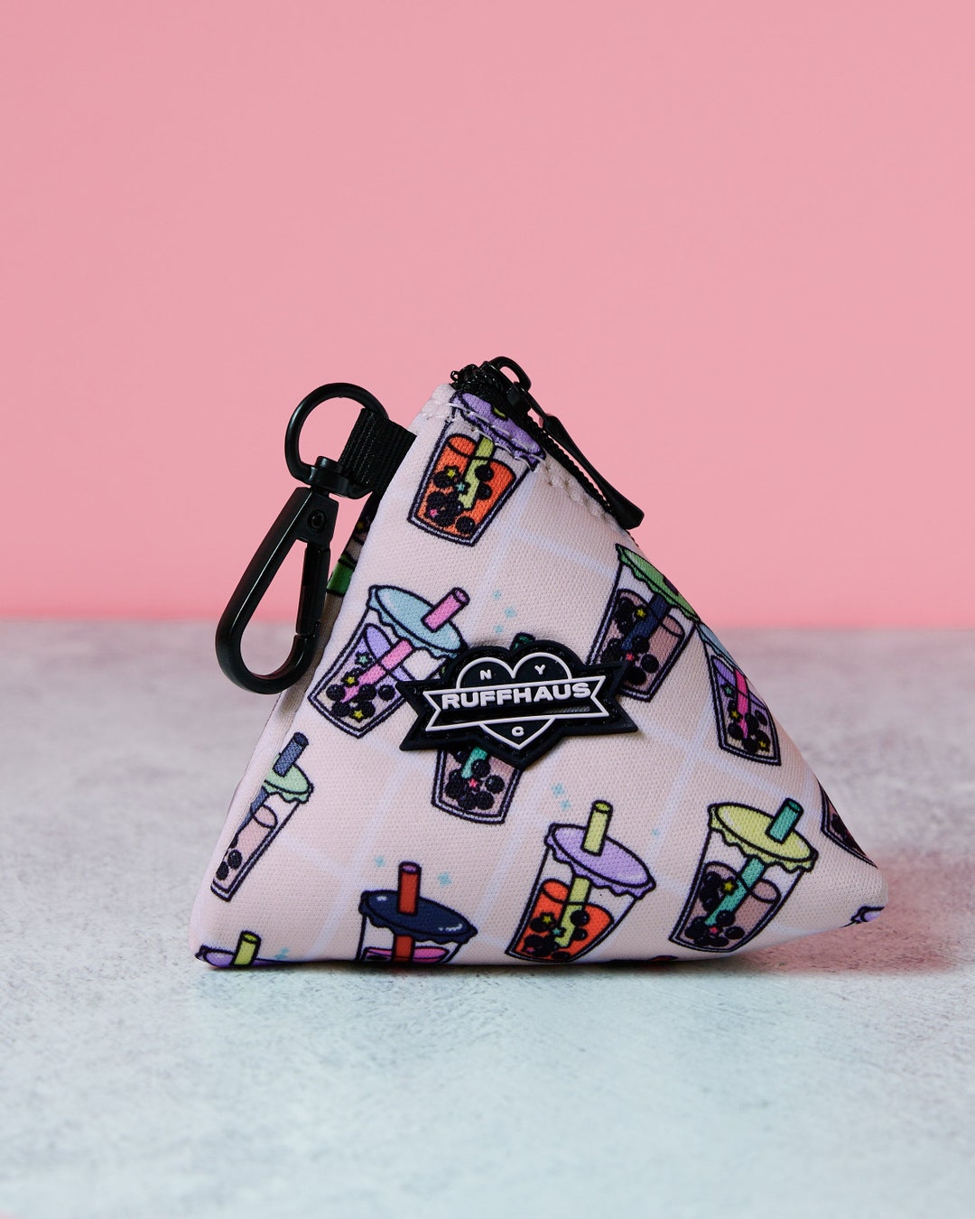 Boba Bubble Tea Poop Bag Holder, Cute Milk Tea Print Dog Treat Bag ...