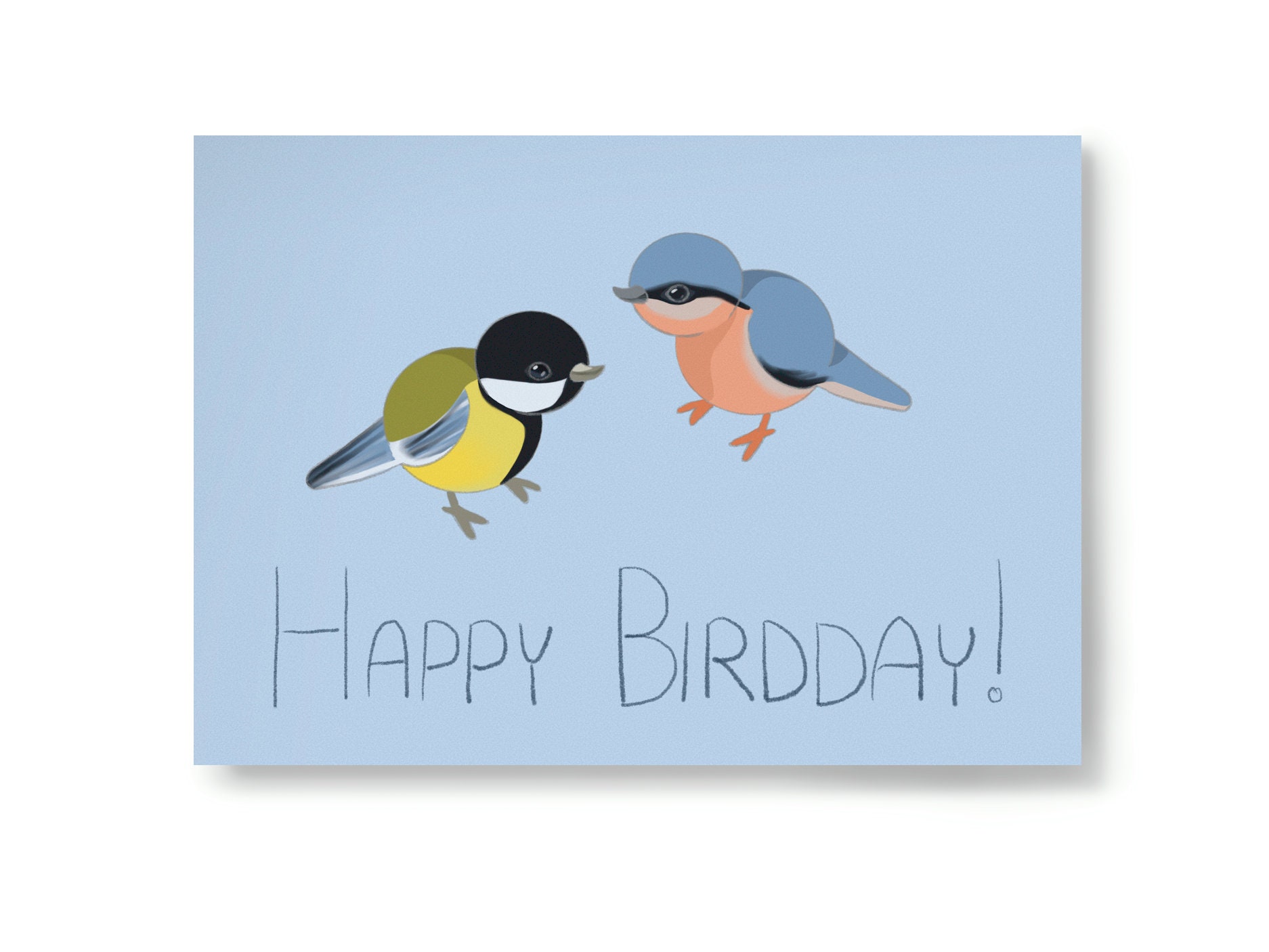 Postkarte Happy Birdday - Etsy