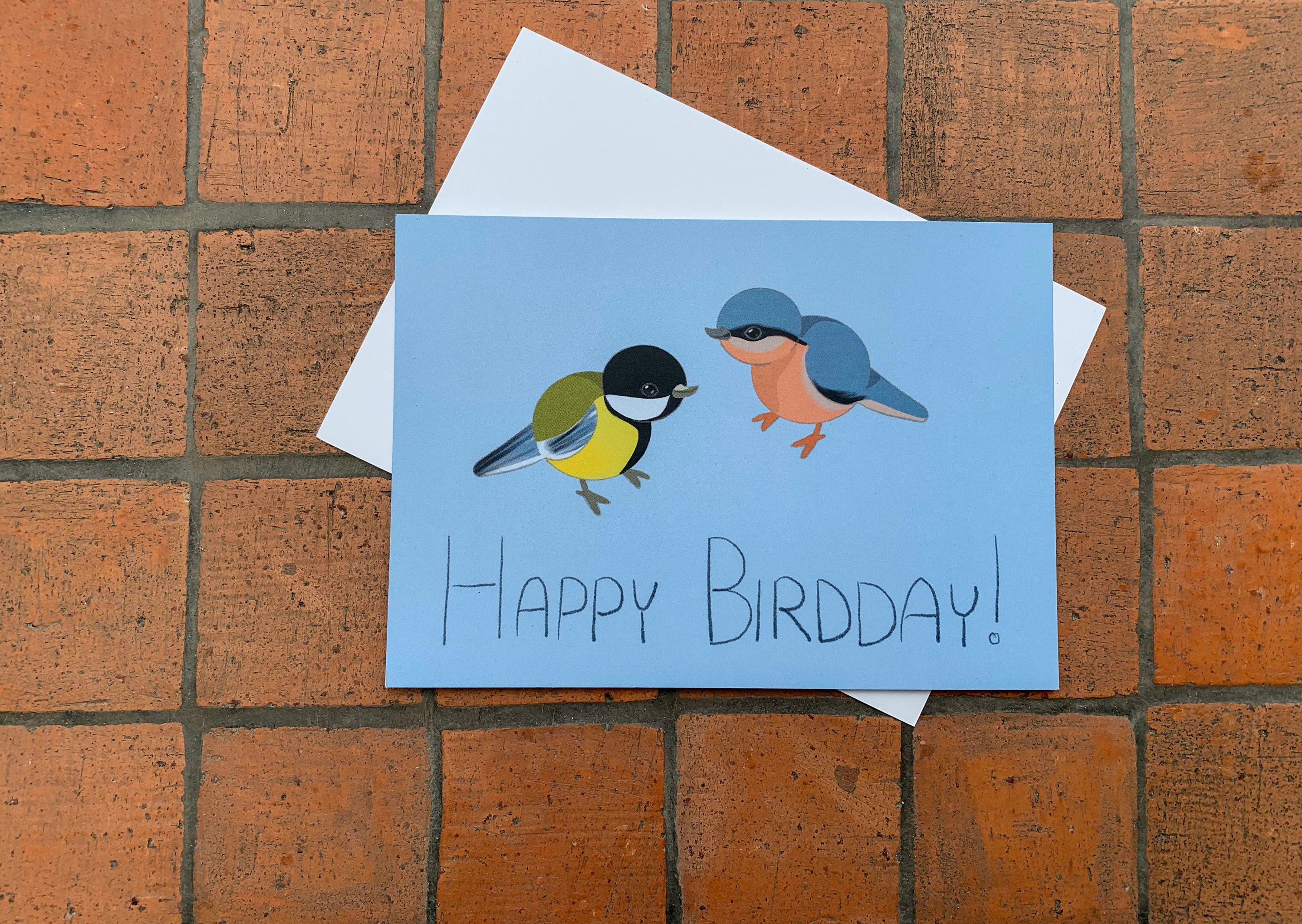 Postkarte Happy Birdday - Etsy