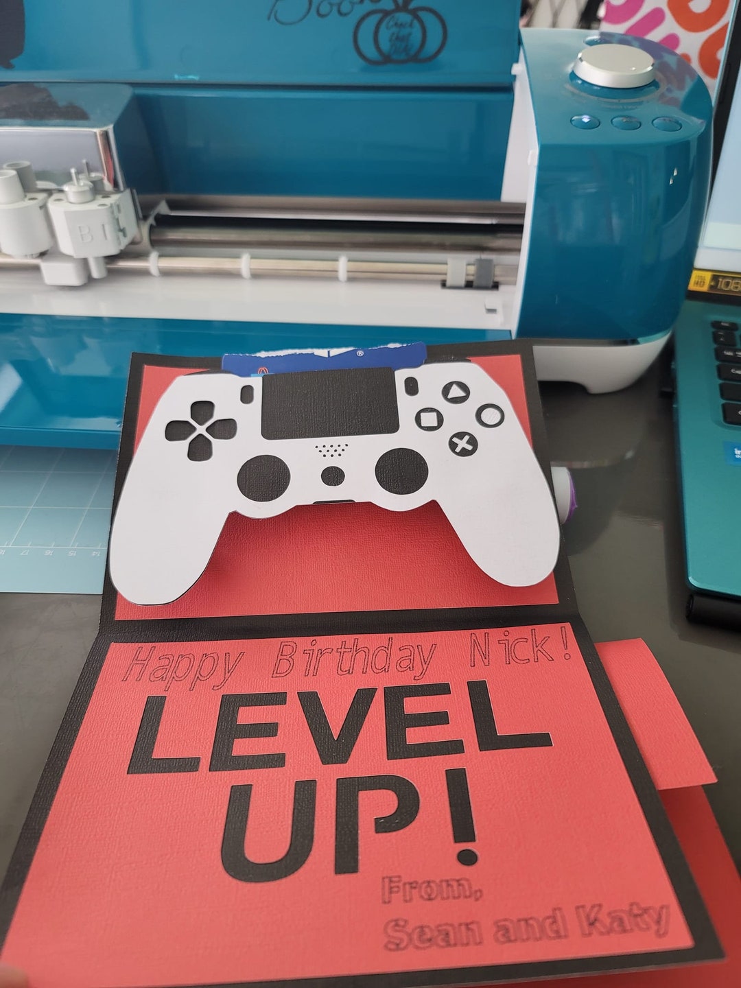 Play Station Level up Gift Card Holder - Etsy