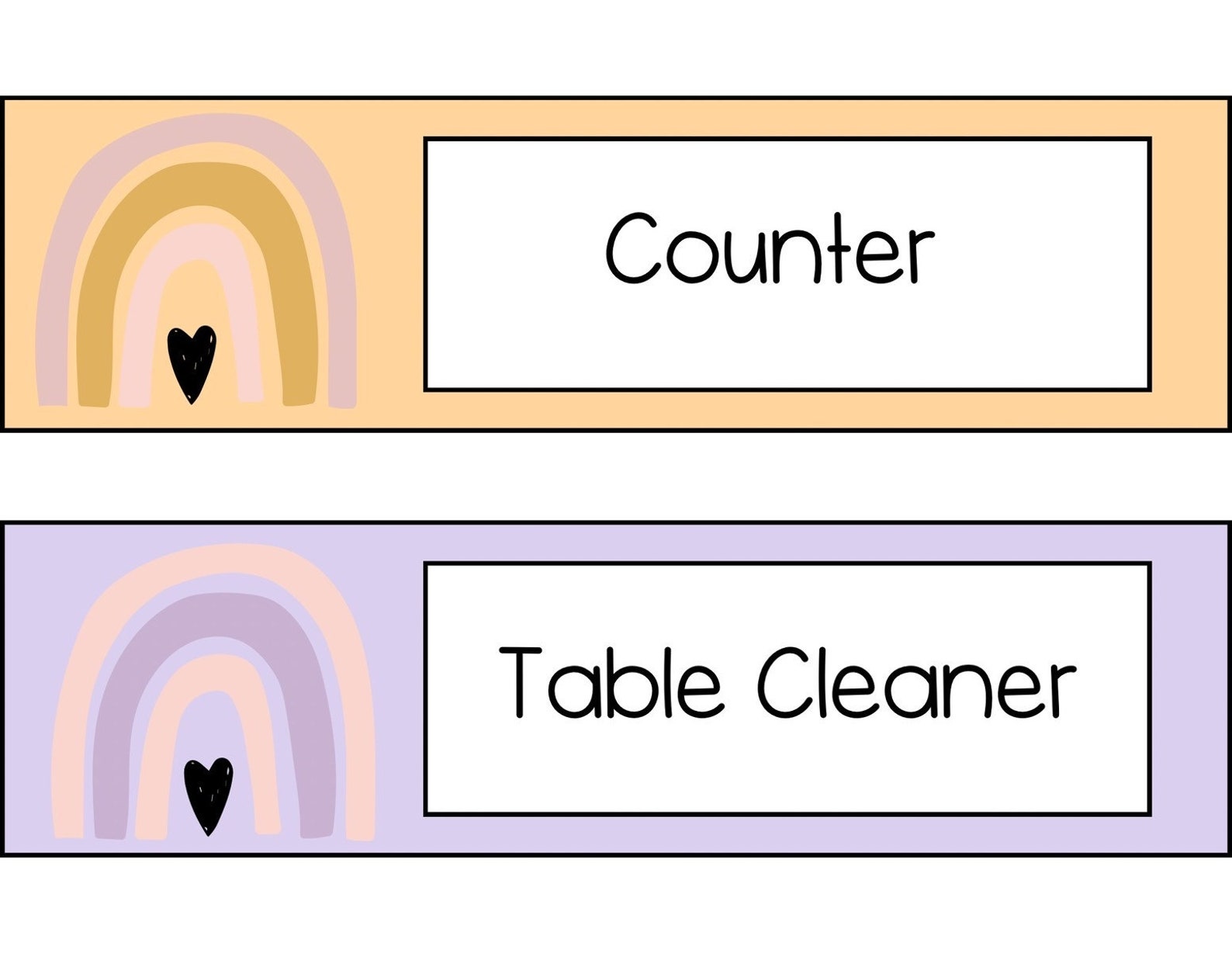 EDITABLE Printable Boho Rainbow Classroom Job Cards, Classroom Decor ...