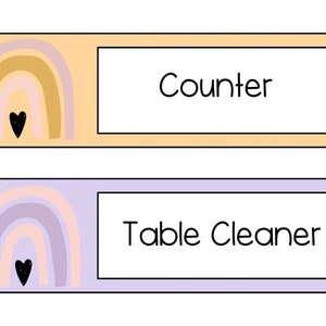 EDITABLE Printable Boho Rainbow Classroom Job Cards, Classroom Decor ...