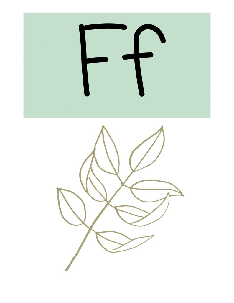 BOHO PLANT Alphabet Posters Neutral Rainbow Classroom Decor - Etsy