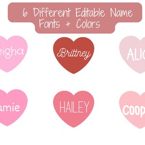 SPREAD LOVE, Valentines Day Bulletin Board Kit EDITABLE Heart Name ...