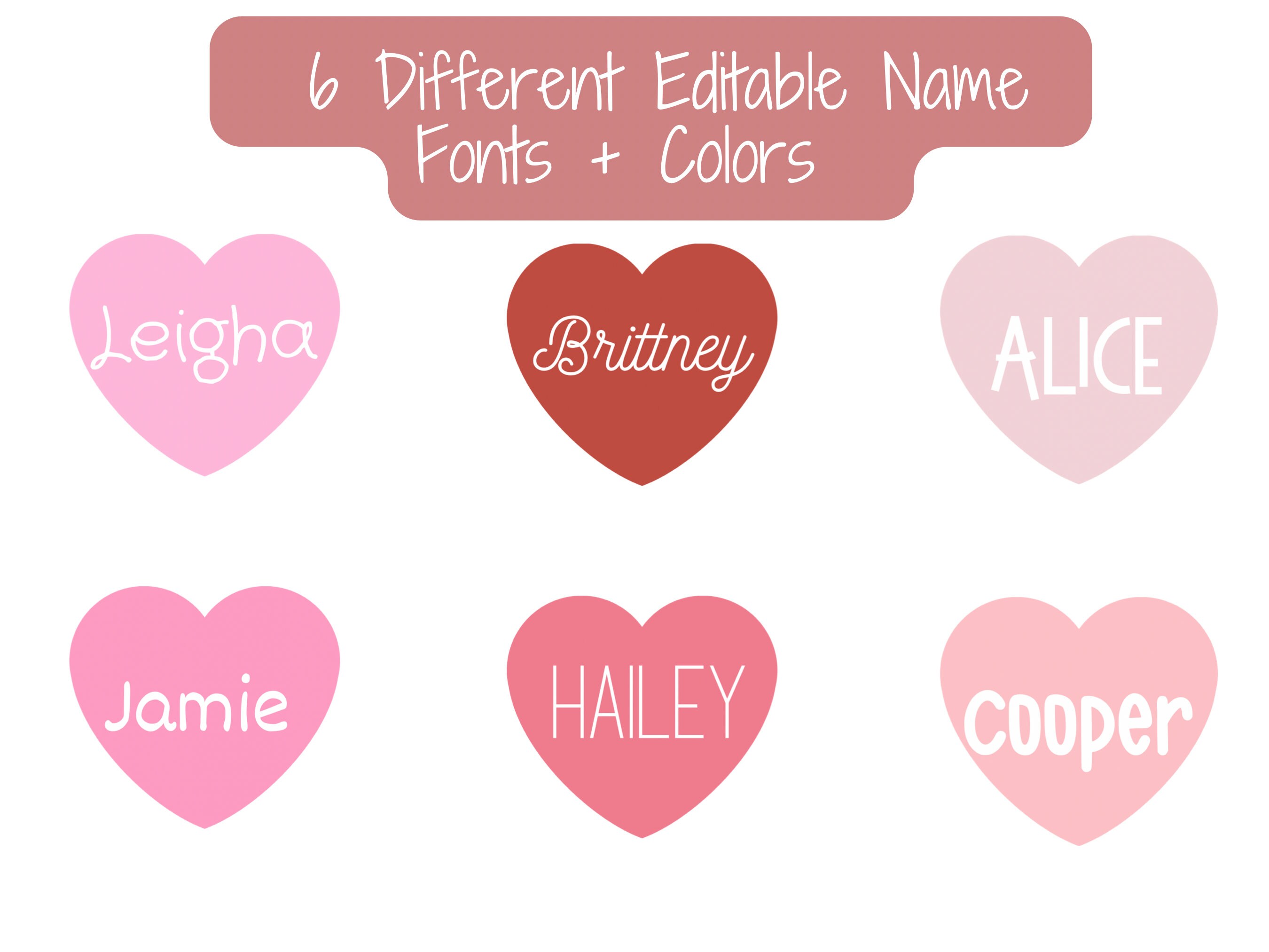 SPREAD LOVE, Valentines Day Bulletin Board Kit EDITABLE Heart Name ...