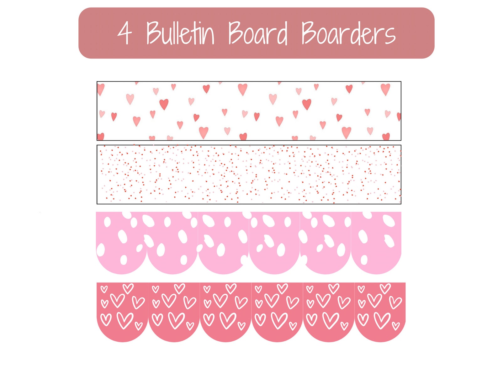 SPREAD LOVE, Valentines Day Bulletin Board Kit EDITABLE Heart Name ...
