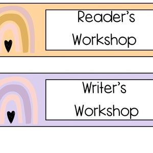 EDITABLE Printable Boho Rainbow Schedule Cards, Classroom Decor ...