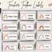Boho Rainbow Teacher Toolbox Labels EDITABLE - Etsy