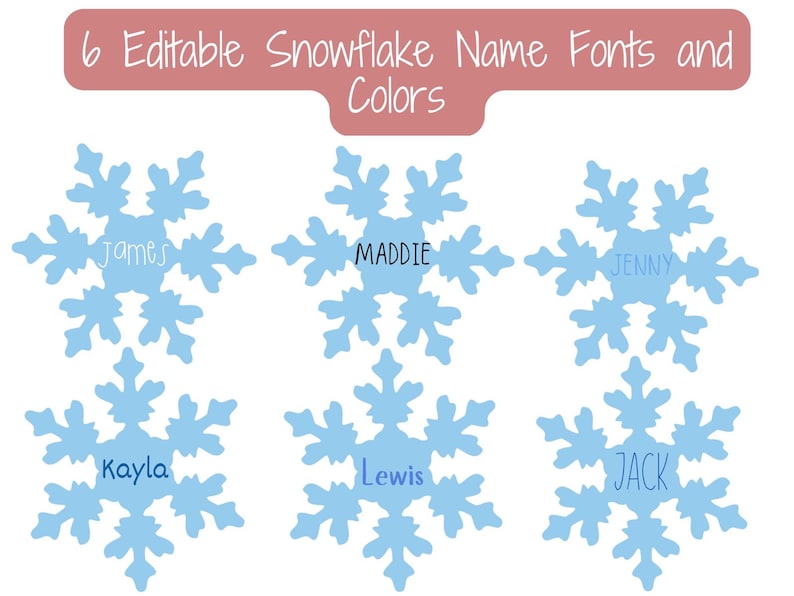 We Are Like Snowflakes Unique and Special Winter Bulletin - Etsy