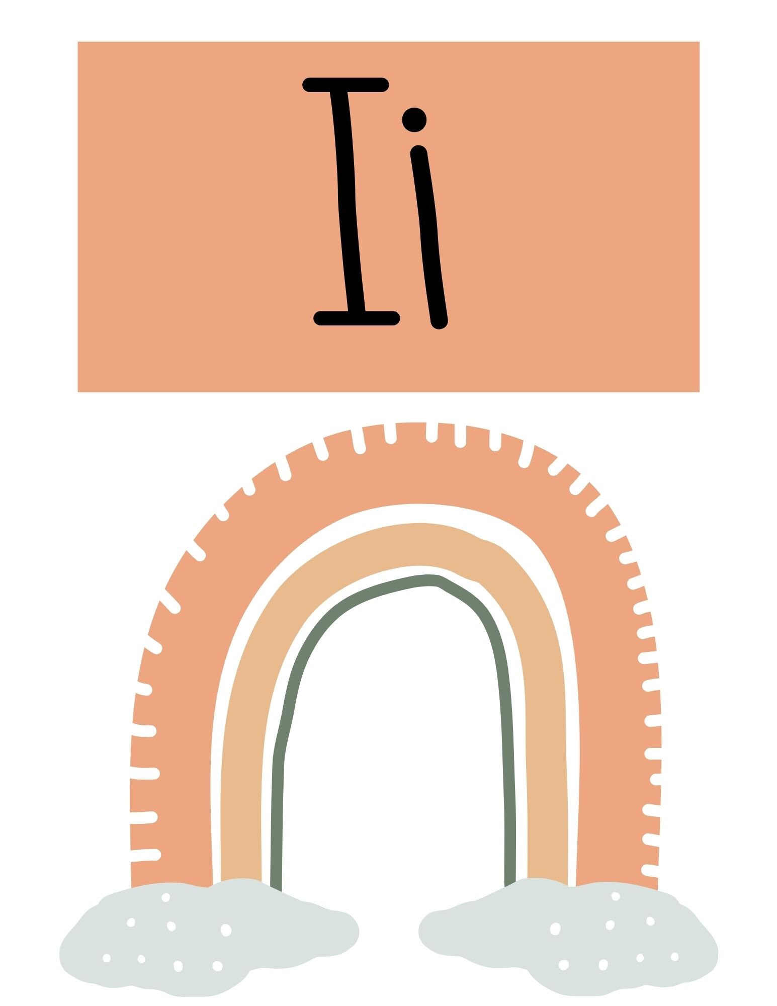 BOHO RAINBOW Alphabet Posters | Neutral Rainbow Classroom Decor ...
