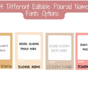 Best Year Ever Bulletin Board Kit, EDITABLE Polarid Name Labels ...