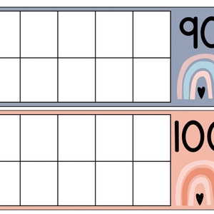 EDITABLE Printable Boho Rainbow Days of School Chart, Classroom Decor ...