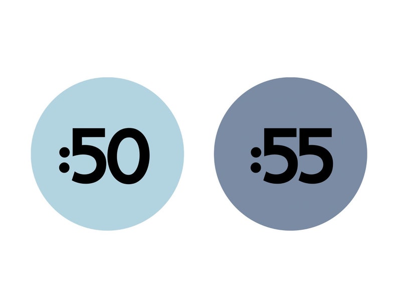 Boho Clock Labels Boho Classroom Decor Digital Download - Etsy