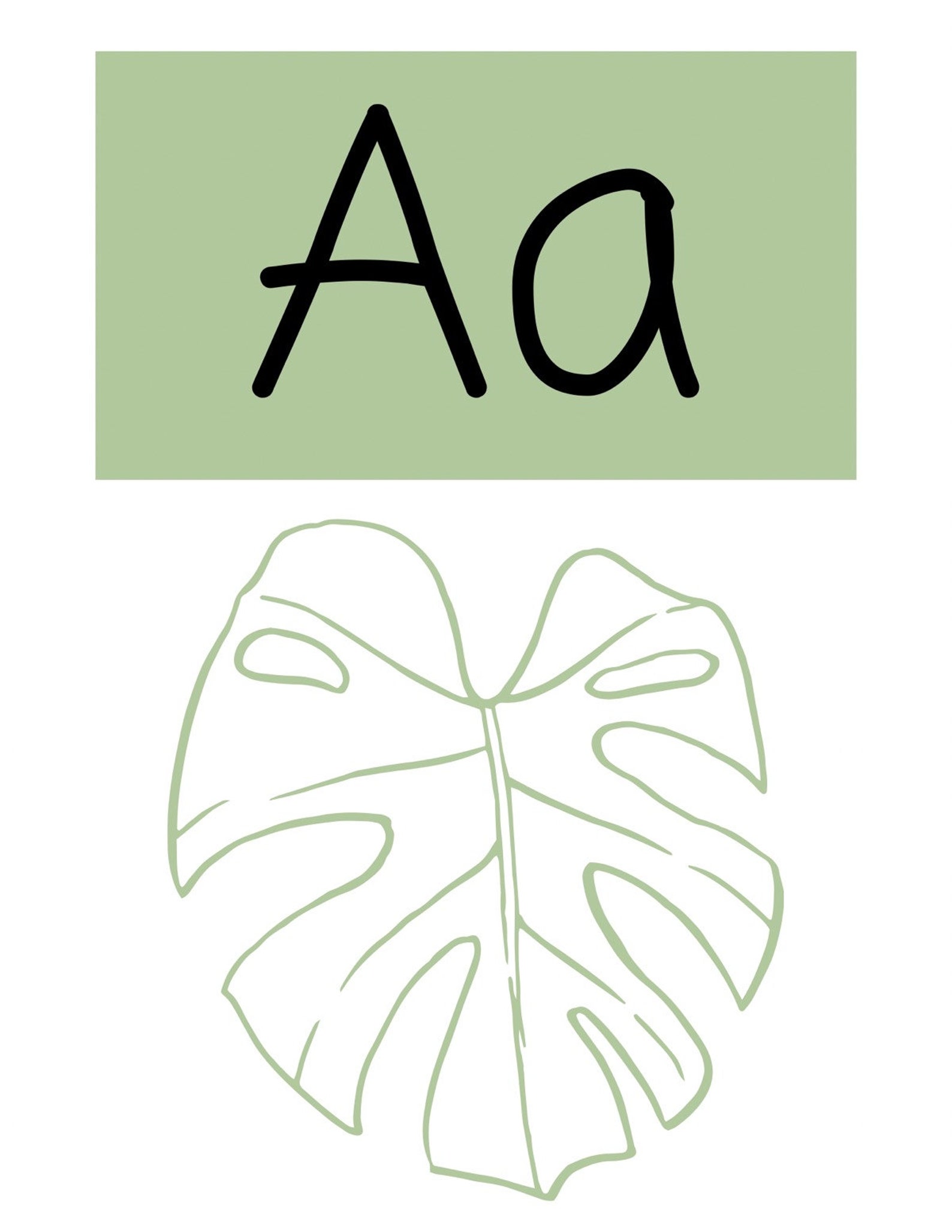 BOHO PLANT Alphabet Posters | Neutral Rainbow Classroom Decor | Digital ...