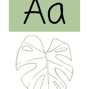 BOHO PLANT Alphabet Posters | Neutral Rainbow Classroom Decor | Digital ...