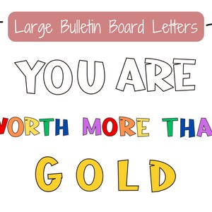 You Are Worth More Than Gold St. Patrick’s Day Bulletin Board Kit ...