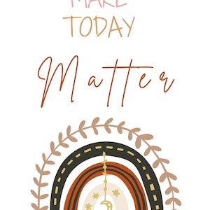 Printable Boho Rainbow Inspirational Posters, Classroom Decor, Class ...