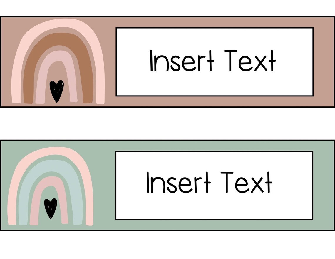 EDITABLE Printable Boho Rainbow Classroom Job Cards Classroom - Etsy