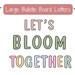 Let’s Bloom Together Spring Bulletin Board Kit, EDITABLE Flower Name ...