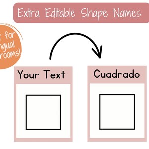 Boho 2D Shape Posters | EDITABLE | Boho Classroom Decor | Digital ...