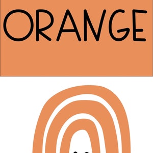 Boho Rainbow Color Posters | Neutral Rainbow Classroom Decor | Digital ...