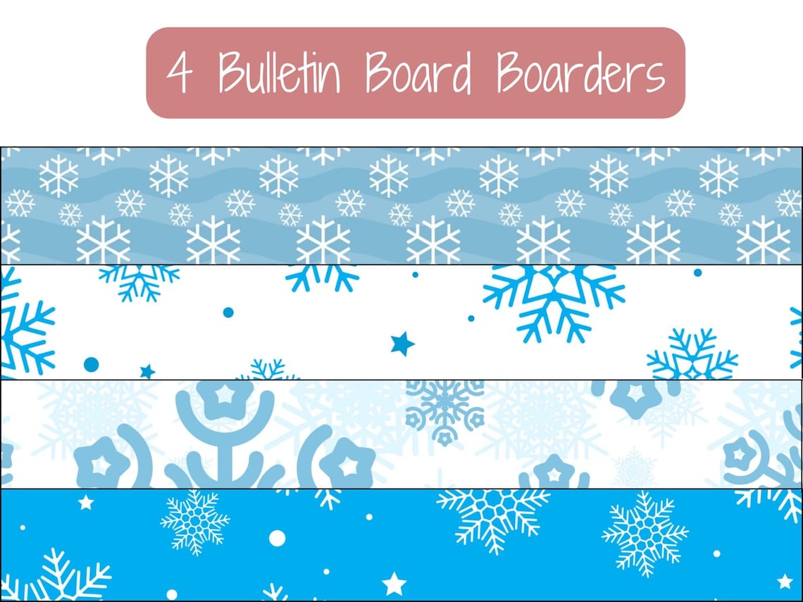 We Are Like Snowflakes Unique and Special Winter Bulletin - Etsy