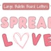SPREAD LOVE, Valentines Day Bulletin Board Kit EDITABLE Heart Name ...