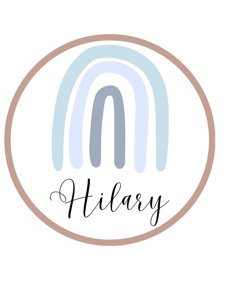 Boho Rainbow Circle Classroom Labels EDITABLE - Etsy