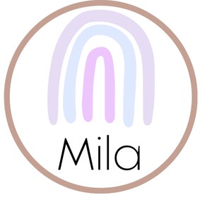 Boho Rainbow Circle Classroom Labels - EDITABLE - Etsy