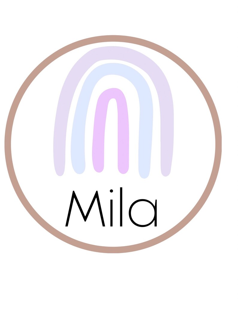 Boho Rainbow Circle Classroom Labels EDITABLE - Etsy