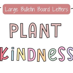 Plant Kindness, Spring Bulletin Board Kit, Digital Download - Etsy