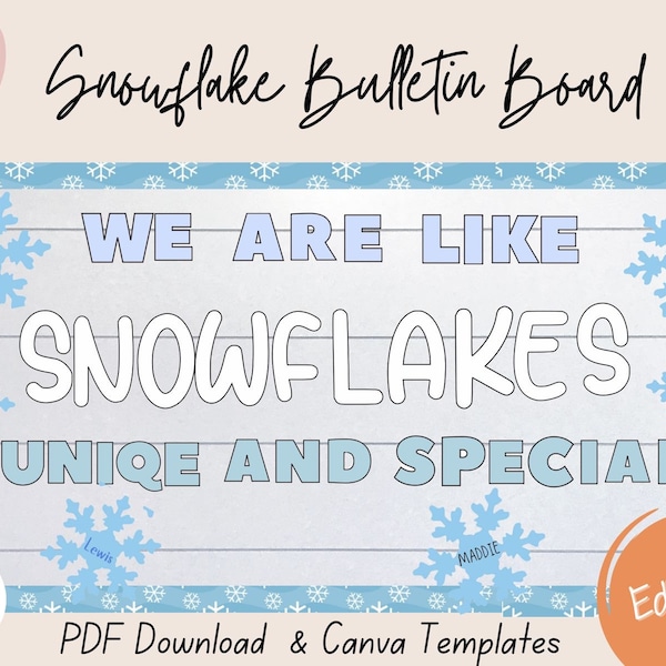 Winter Bulletin Board Kit - Etsy